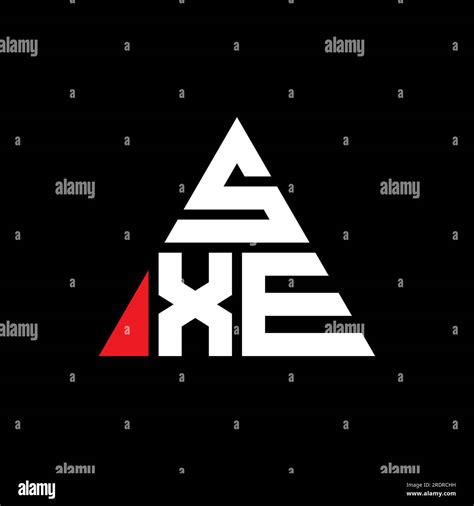 Sxe Triangle Letter Logo Design With Triangle Shape Sxe Triangle Logo