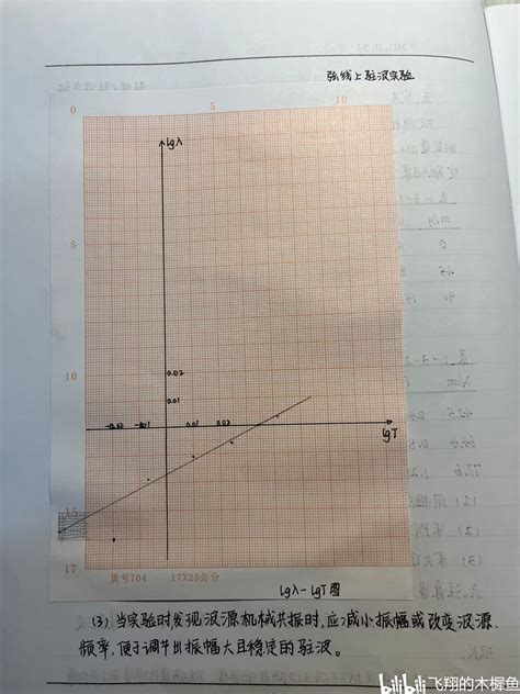 弦线上驻波实验实验报告 哔哩哔哩