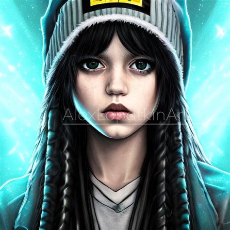 Jenna Ortega Unique Digital Art Rare Ai Generated Image Etsy