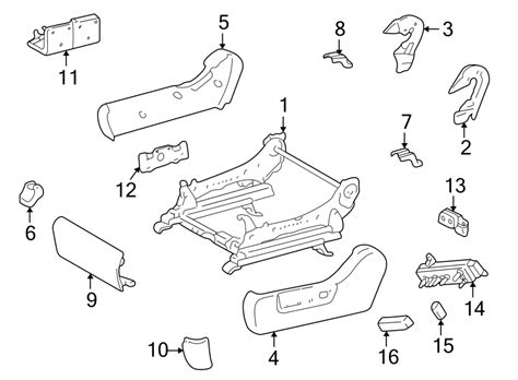 Toyota Highlander Seat Trim Panel Front Lower Power Driver Seat