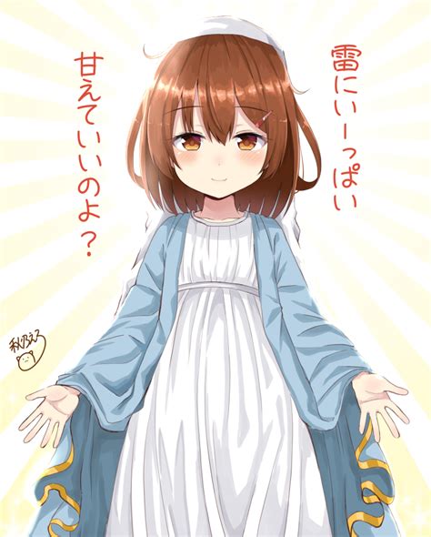 Ikazuchi And Virgin Mary Kantai Collection Drawn By Akinoell Danbooru