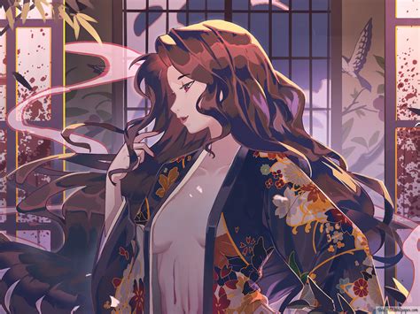 Demon Slayer Demon King Muzan Kibutsuji Female Form 4k Wallpaper Download