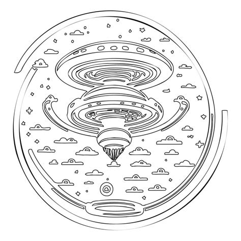 Ufo Outline Illustration Sketch 48061239 Vector Art At Vecteezy