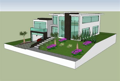 House 3d Glasses In Skp Cad Download 692 Mb Bibliocad