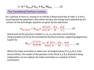 PPT Partition Function Pptx Chemistry Science