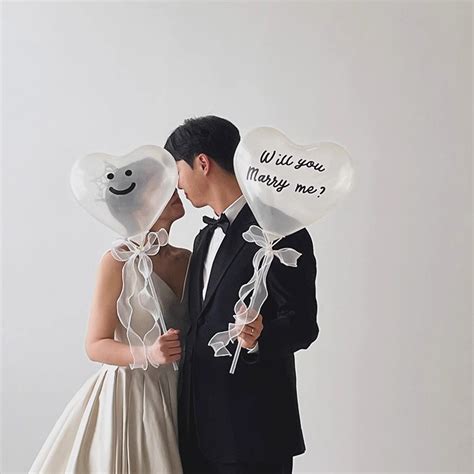 現貨ins 韓風 簡約求婚愛心氣球 婚紗照拍照道具 領證紀念日拍照 氣球道具 結婚佈置 婚禮佈置 96AD 蝦皮購物