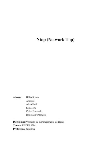 Docx Trabalho Ntop Dokumentips