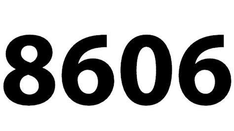 Zahl 8606