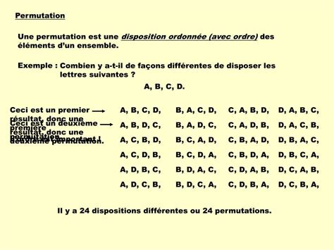 ppt permutations arrangements et combinaisons powerpoint