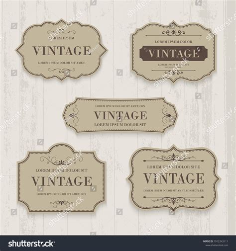 Vintage Label Template Vector