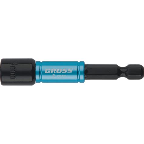 Бита магнитная с торцевой головкой 8мм HEX 1/4" Nut-Driver GROSS 11617 ...