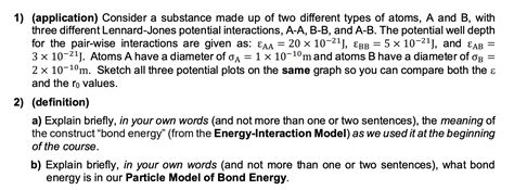 Solved Application Consider A Substance Made Up Chegg Com