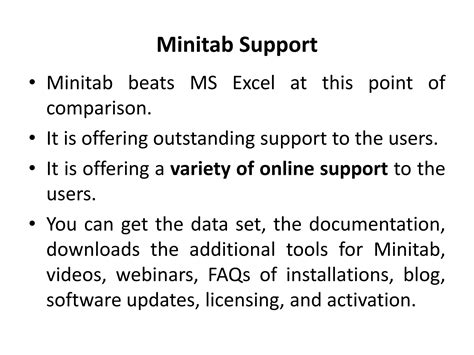 Minitab A Statistical Tool Pptx