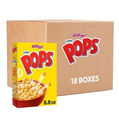 Kelloggs Corn Pops Original Cereal Box 8 8 Ounce 18 Per Case