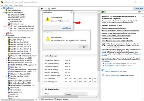 Solved Basler Camera Cannot Be Opend With Ni Imaqdx Or Basler Pylon Ni Community
