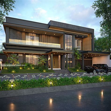 Mrs Mt 2250 Modern House 2 Floors Design Jambi 48727 Modern House