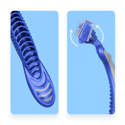 Triple Blade Disposable Razor In Blue