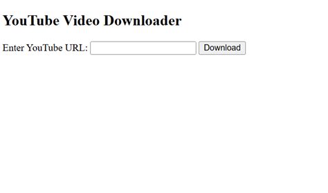 Github Faissssssyoutube Downloader A Simple Way To Download Youtube