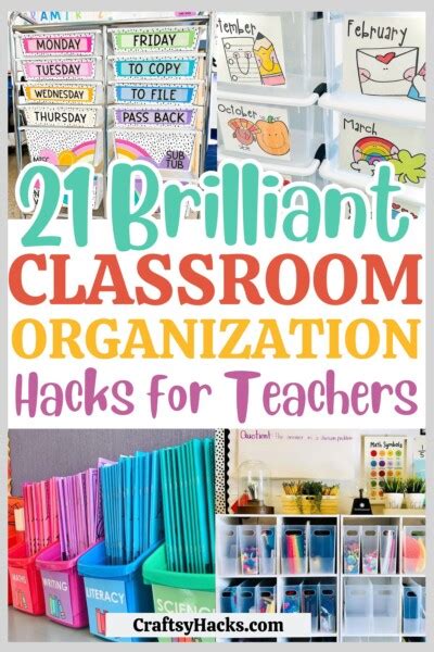 21 Classroom Organization Hacks Craftsy Hacks