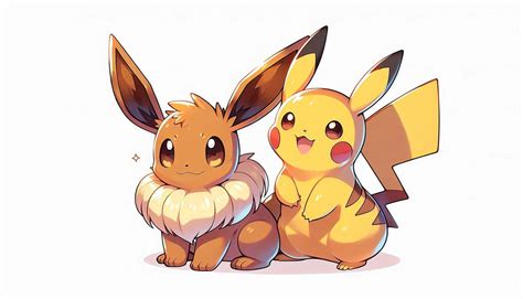 Eevee And Pikachu By Princessshay09 On Deviantart