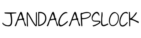 Janda Capslock Font FFonts Net