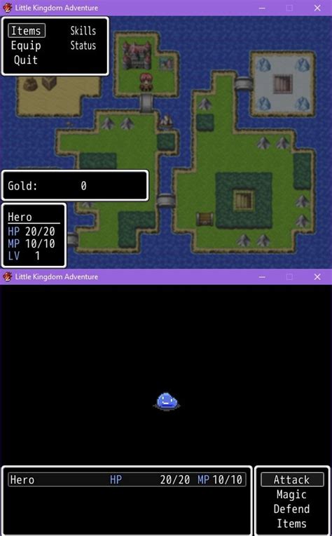 looking for advice on menus for a minimalist game with one party member