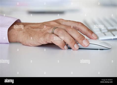 Hand On A Computer Mouse Hi Res Stock Photography And Images Alamy