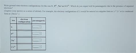 Solved Using Spectroscopic Notation Write The Complete El