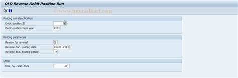 Fosj Sap Tcode Ru Unoccupiedreverse Debit Position