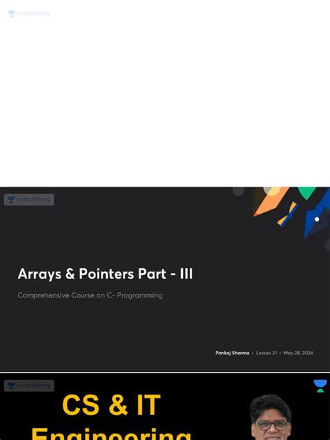 Arrays Pointers Part Iii With Anno Pdf