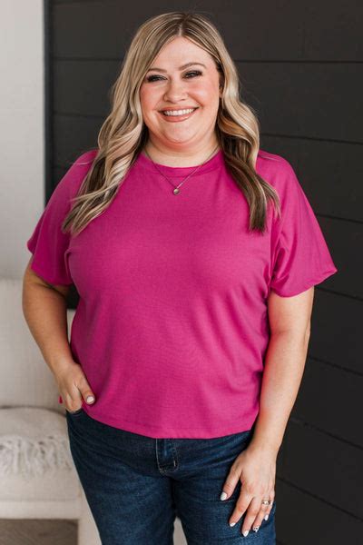 In Plain View Knit Top Hot Pink The Pulse Boutique