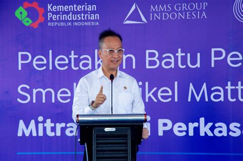 Sukseskan Hilirisasi Menperin Resmikan Groundbreaking Smelter Nikel Di