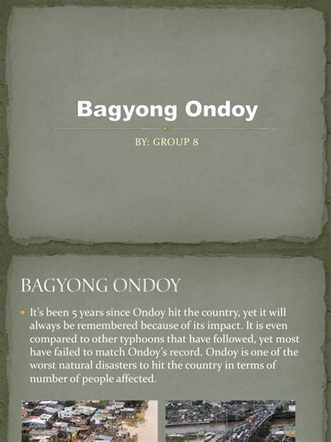 Bagyong Ondoy Pdf
