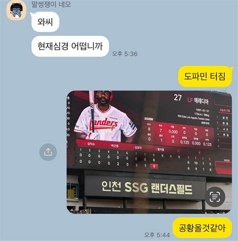 ㅋㅋㅋㅋ 개씹정신병경기 최강롯데팬 직관 야구 에펨코리아