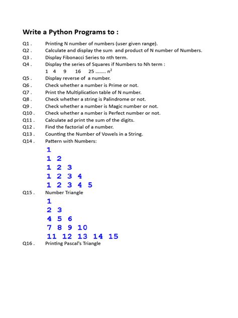 List Of Python Programs Using Loops Pdf List Of Python Programs Using Loops Pdf