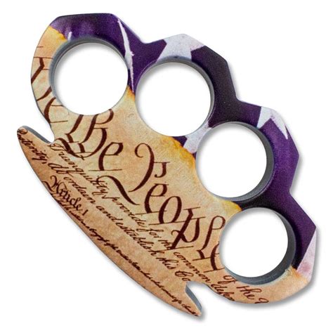 Freedom Fighter Knuckle Duster Solid Steel Usa Knuckle Duster