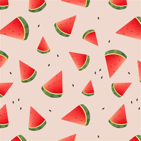 Premium Vector Watermelon Seamless Pattern