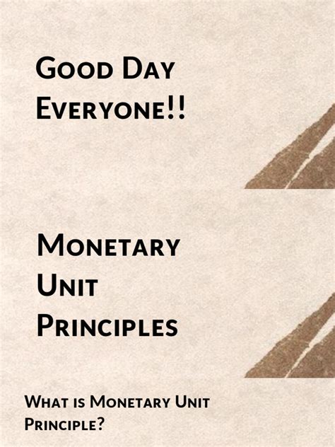 Fabm Report Monetary Unit Principle Pdf