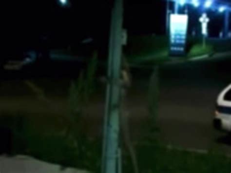 Handcuffed Around A Pole Completely Naked And Recorded