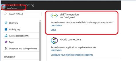 Azure App Service Plan Doesnt Allow Vnet Integration Stack Overflow