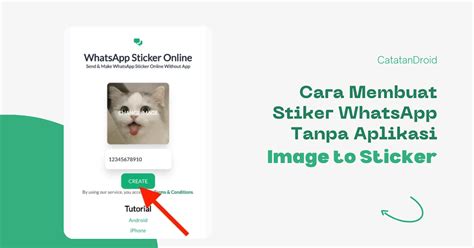 Cara Membuat Stiker WhatsApp Tanpa Aplikasi | CatatanDroid