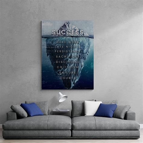 Iceberg Success Poster Iceberg Success Art Iceberg Success Print