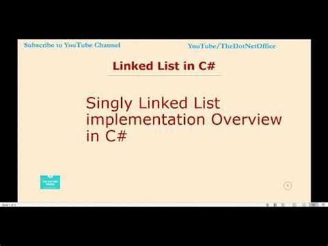 Part 5 Singly Linked List Implementation Overview In Linked List C Linked List Tutorials In