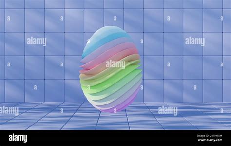 Minimalist Easter Egg Design With A Sleek Glass Texture Offering A