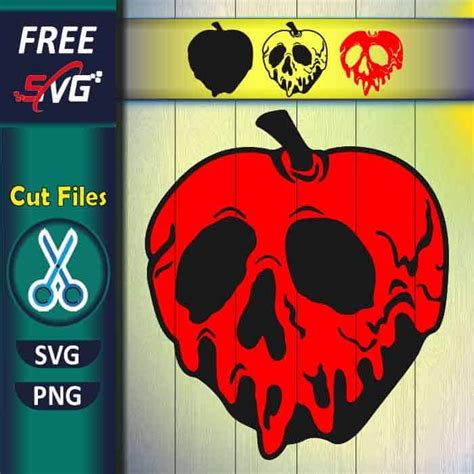 Poison Apple Svg Free Snow White Apple Svg Evil Queen Svg