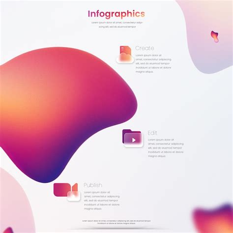 Blob Gradient Infographics Template Premium Ai Generated Psd