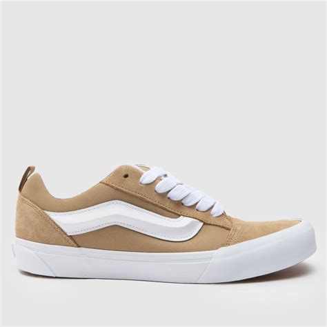 Vans Knu Skool Trainers In Beige Trainerspotter