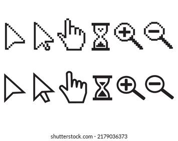 Pixel Art Contour Black White Bit Stock Vector Royalty Free Shutterstock