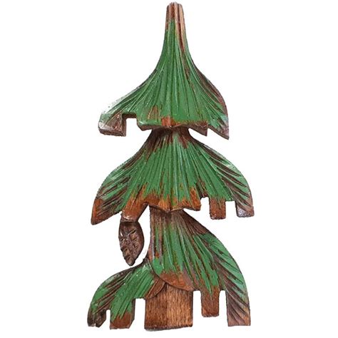 Cuckoo Clock Decoration Hand Carved Wooden Tree Clockworks