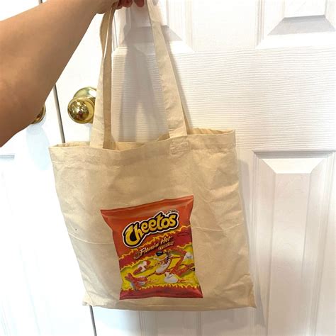 Cheetos Flamin Hot Graphic Lenin Bag Reusable Gem